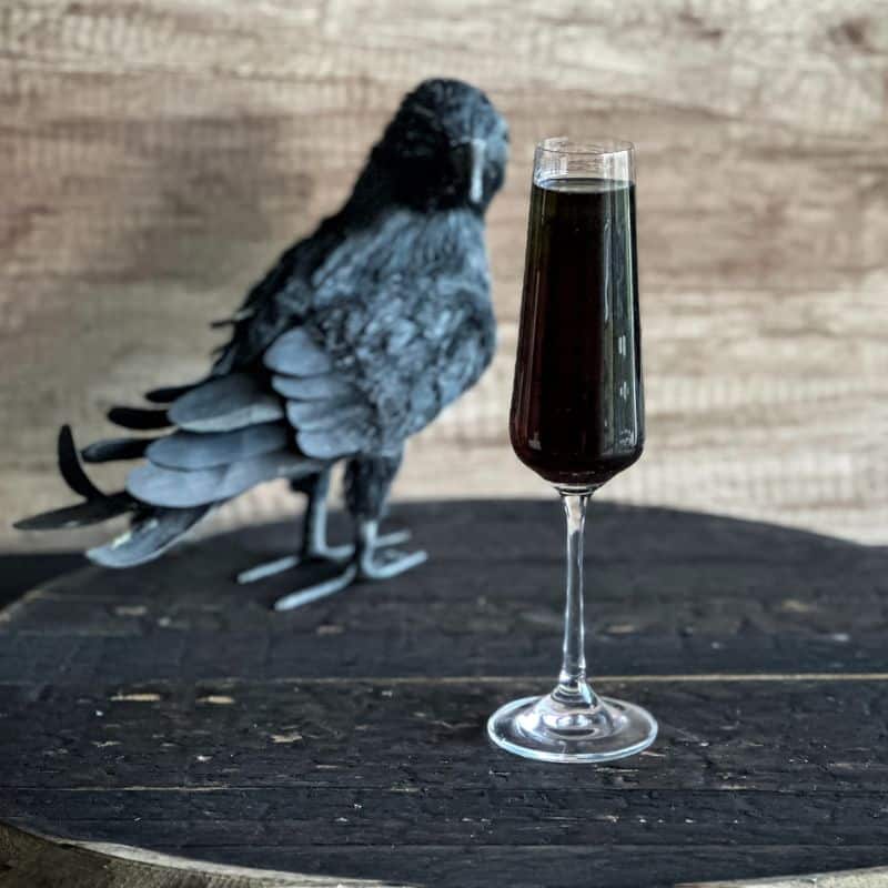 The Black Raven - A Spooky Halloween Cocktail