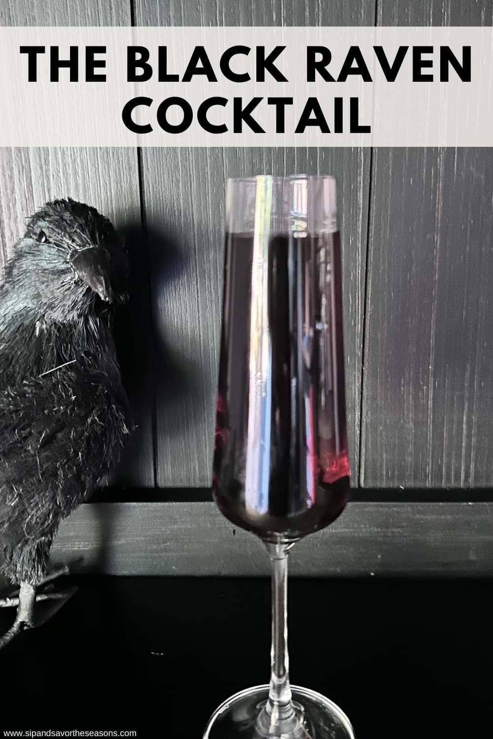 The Black Raven - A Spooky Halloween Cocktail