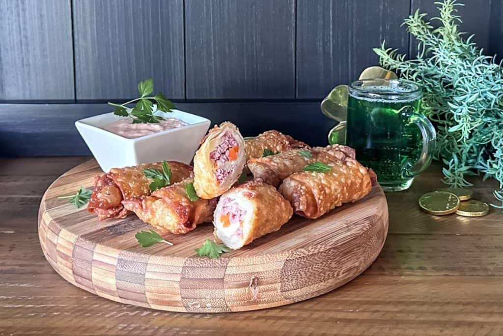 Corned Beef Reuben Egg Rolls